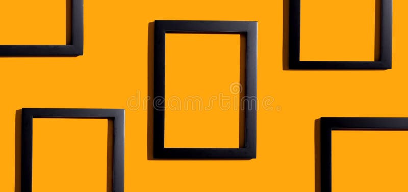 Blank Rectangle Picture Frames Stock Illustration - Illustration of ...