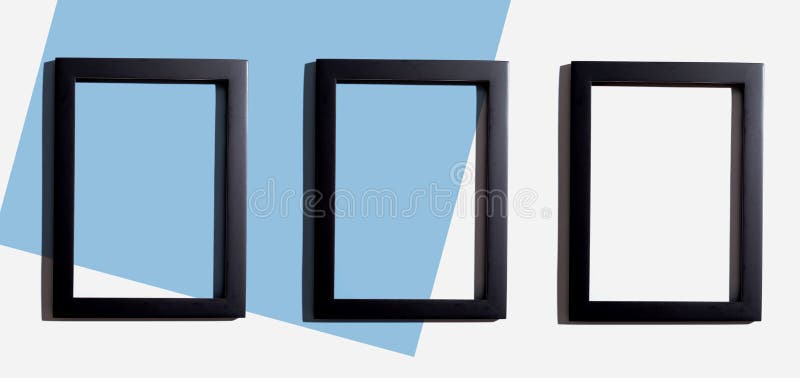 Blank Rectangle Picture Frames Stock Image - Image of template, simple ...