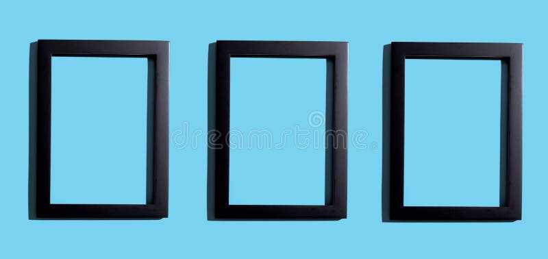 Blank Rectangle Picture Frames Stock Photo - Image of frame, simple ...