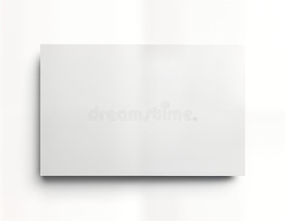 Blank Rectangle Shape with Realistic Shadow Effect. Empty Template for ...