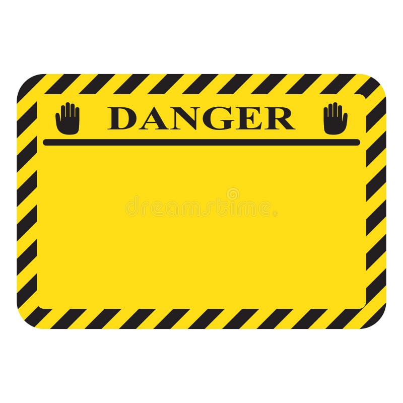 Blank Rectangle Warning Danger Signboard Stock Vector - Illustration of ... Blank Rectangle Warning Danger Signboard Stock Vector - Illustration of ...