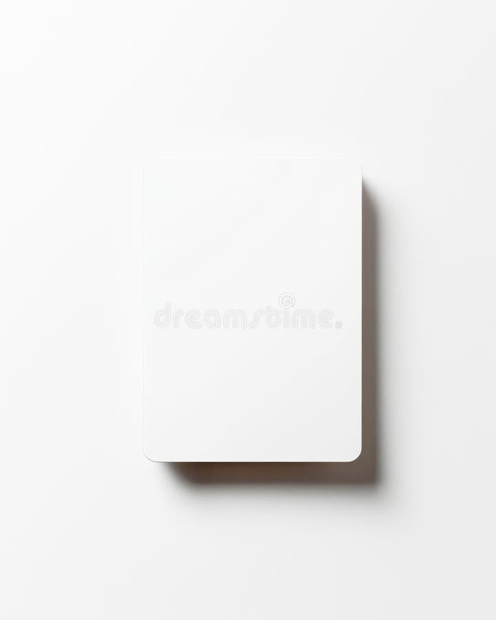 Blank Rectangular Card Mockup for Simple Design Presentations and ...