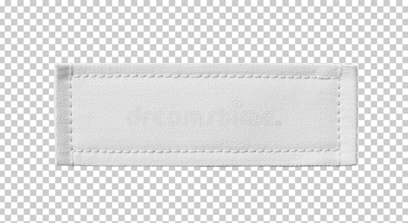 Blank Rectangular Woven Clothing Label with Double-Stitched Border ...