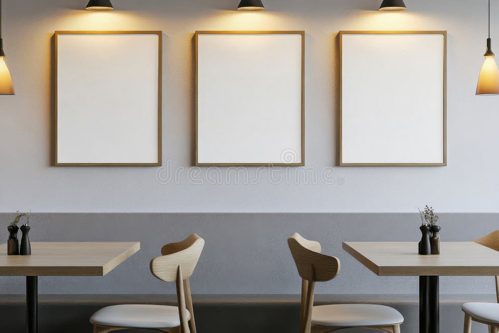 Blank Rectangular Frames Displayed on a Pristine White Backdrop in a ...