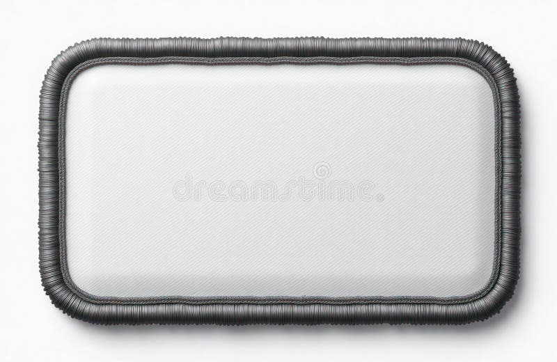 Blank Rectangular Patch Design Ready for Text Logos Icons. Customizable ...