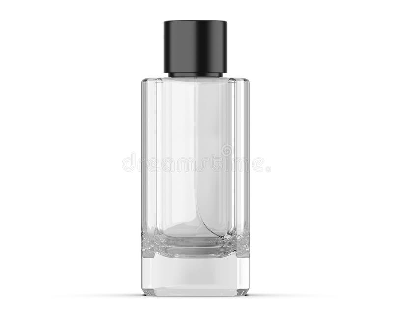 Blank Rectangular Perfume Bottle Mockup for Branding. Stock Image ...