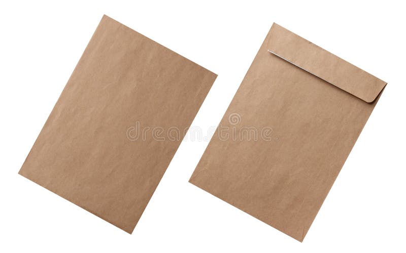 238 Front Back White Envelope Isolated White Stock Photos - Free ...