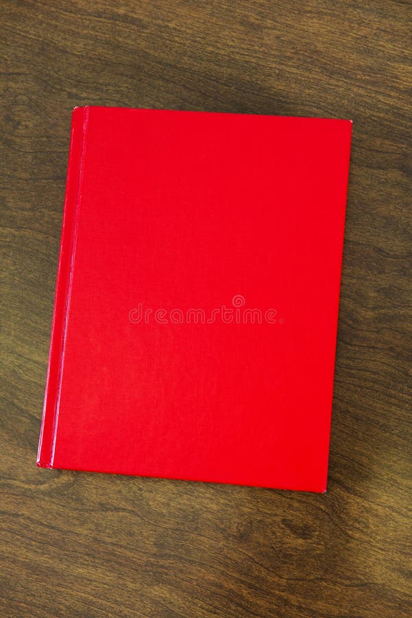 Blank Red Book for YOUR TEXT HERE or Copy Space Stock Photo - Image of ...