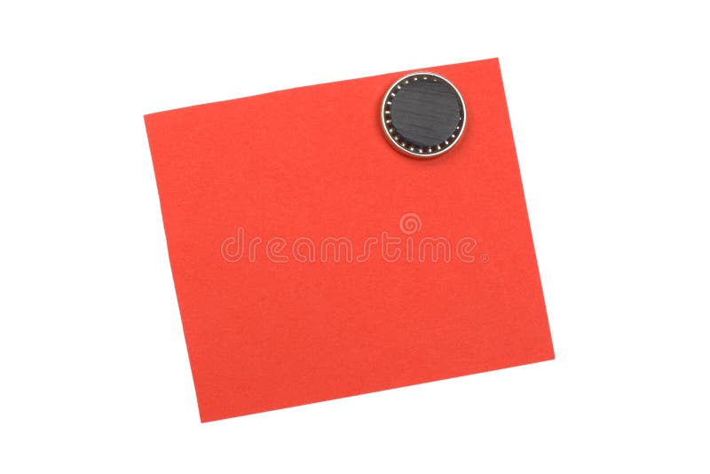 Blank Note with Paperclip 3d Stock Illustration - Illustration of ...