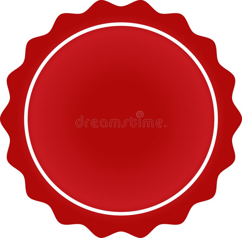 Blank Red Seal, Blank Stamp Template , Circle Seal Stamp Lace Stock ...