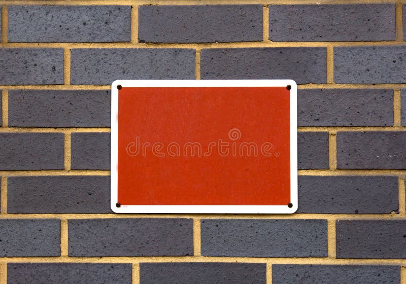 Blank Red Sign stock image. Image of warning, message - 36049995