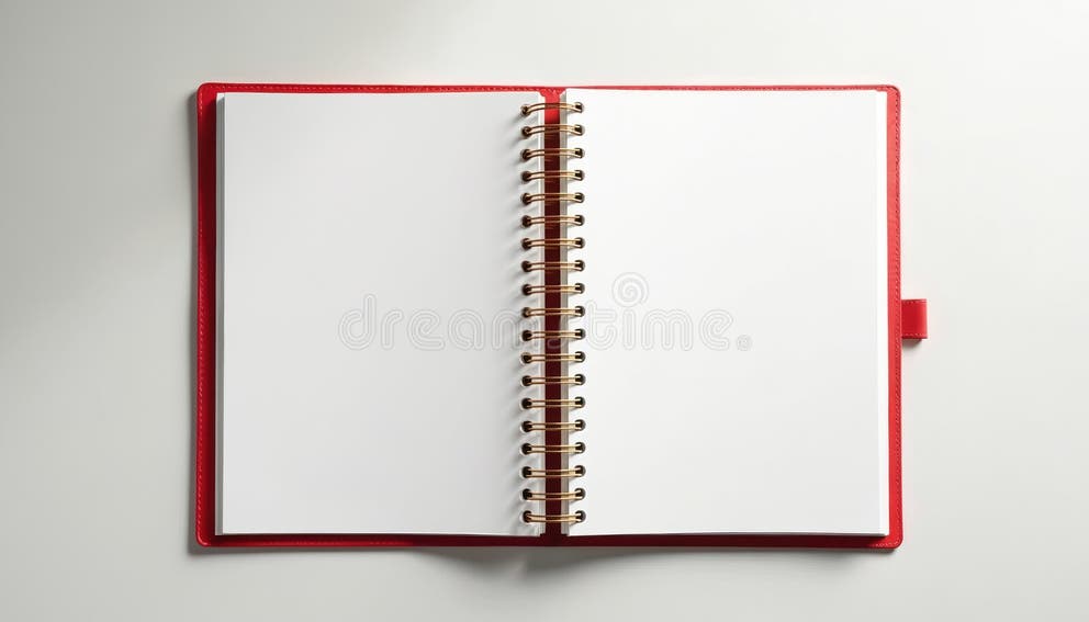 Clean Empty White Notebook Stock Illustrations – 28,925 Clean Empty ...