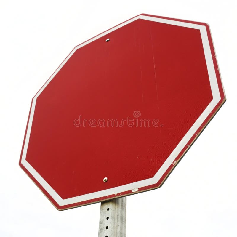 Blank Stop Sign No Background