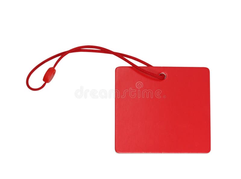 Blank Red Tag