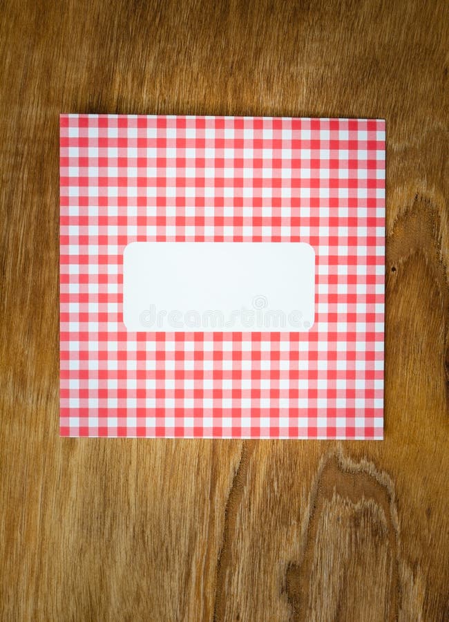 Blank Red an White Checked Windowed Envelope Stock Photo - Image of ...