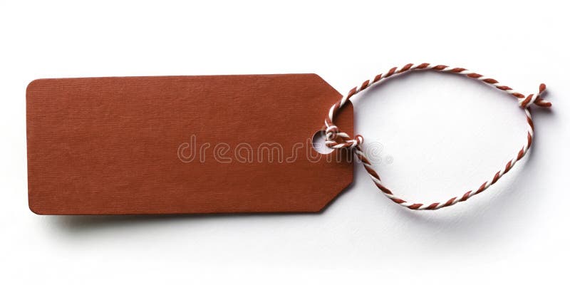 Blank Red and White Tag with Red String a Versatile Design Element for ...