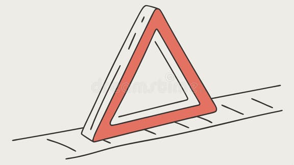 Blank Red and White Triangular Road Sign Vector Template for Custom ...