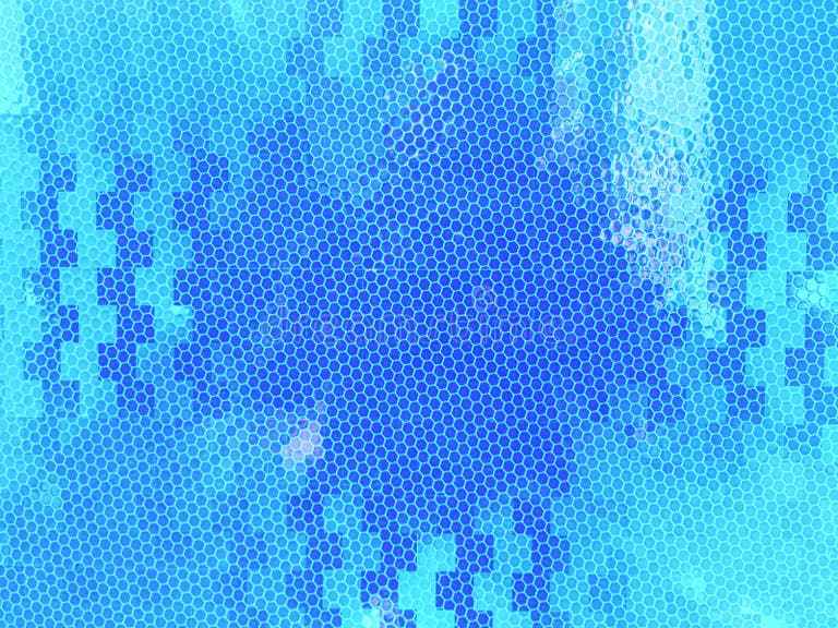 Blank Reflective Road Speed Sign. Blue Macro Pattern Stock Image ...