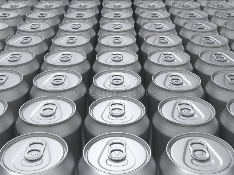 Blank Rendered Cans Top View Background Stock Illustration ...