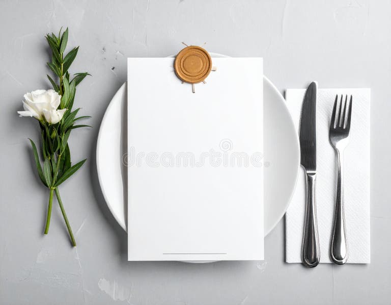 Blank Restaurant Menu Mockup Stock Illustrations – 7,591 Blank ...
