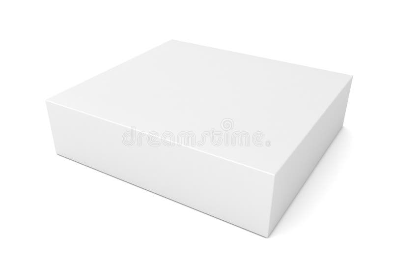 Blank Retail Product Box 3d Illustration Stock Illustration ...