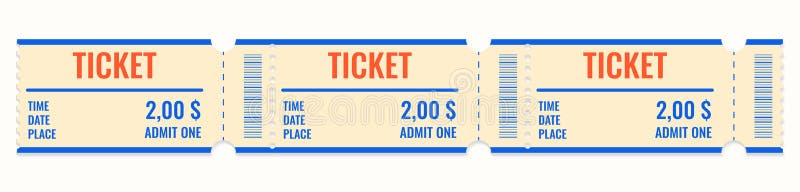 Retro Coupon, Tickets. Retro Stickers Stock Vector - Illustration of ...