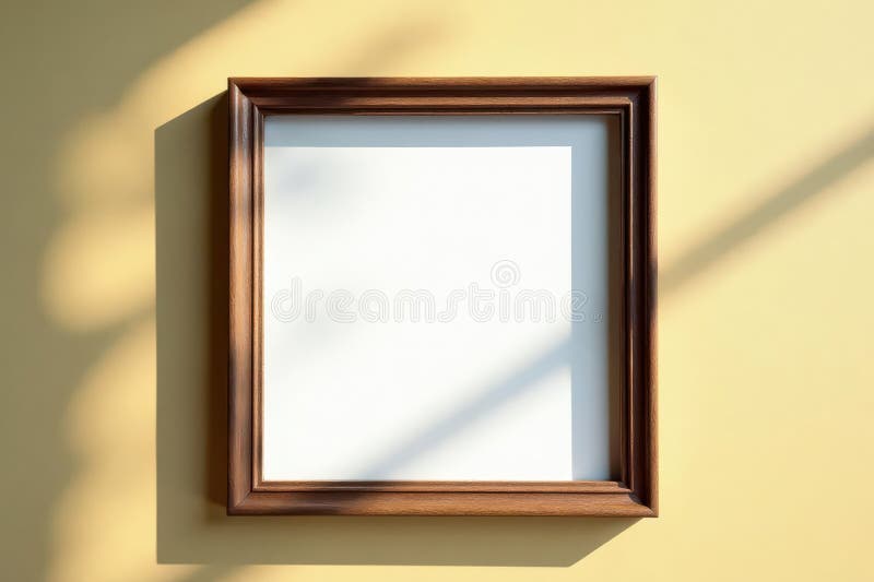 Blank Retro Instant Photo Frame, Realistic Shadow Effect, Mockup, White ...