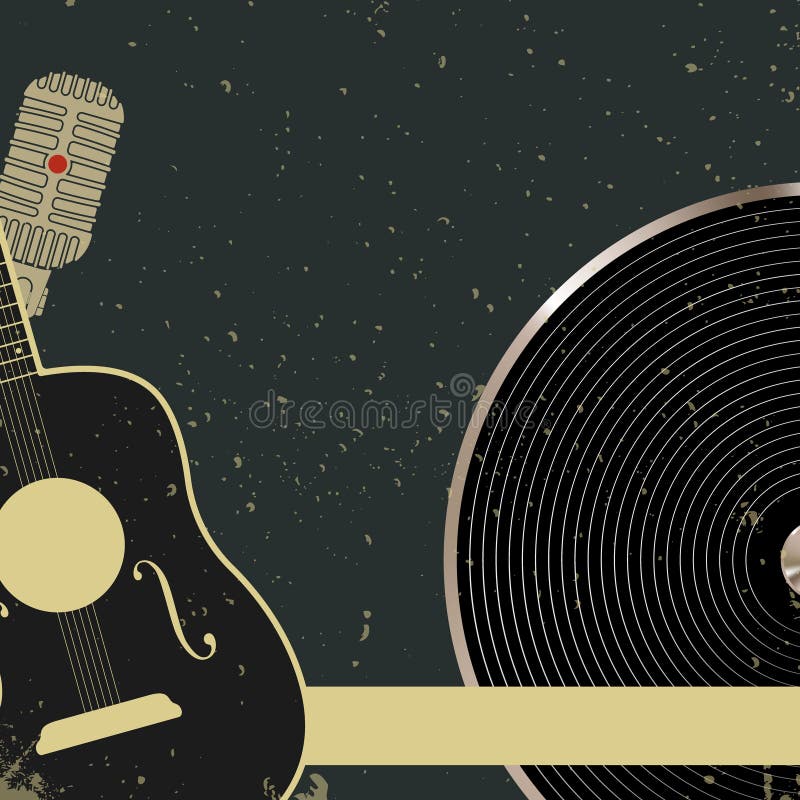 Blank retro music poster stock vector. Illustration of graphic - 90279540