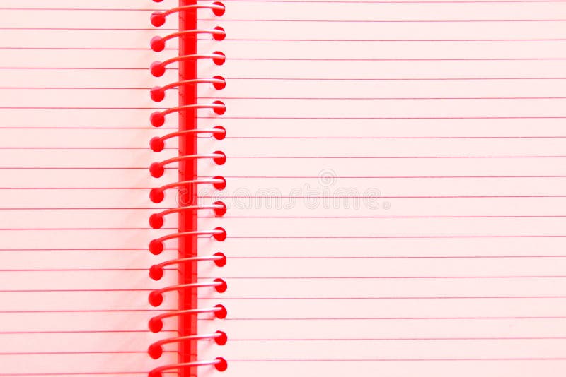 Blank Ringed Notepad Sheet. Stock Photo - Image of notebook, open ...