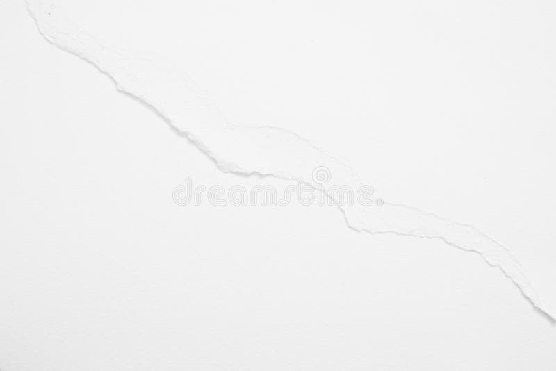 Blank Ripped White Paper on White Paper for Background Stock Photo ...