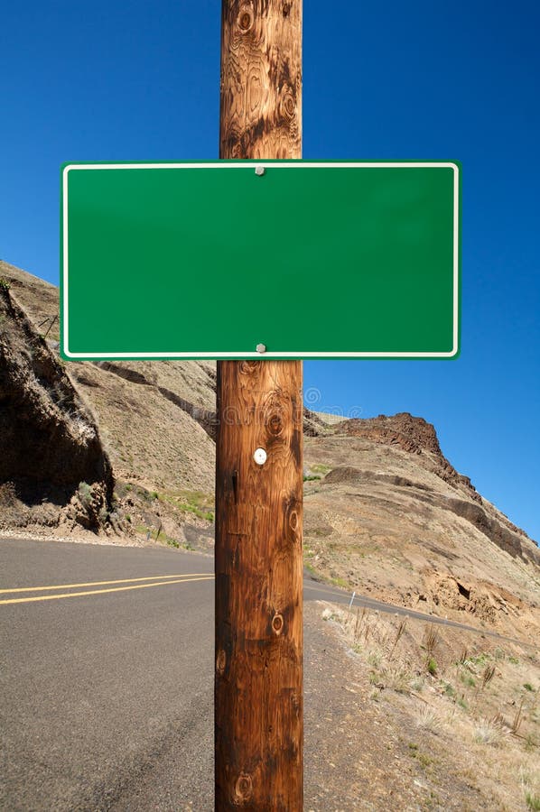 Blank road sign stock photo. Image of road, green, transportation ...