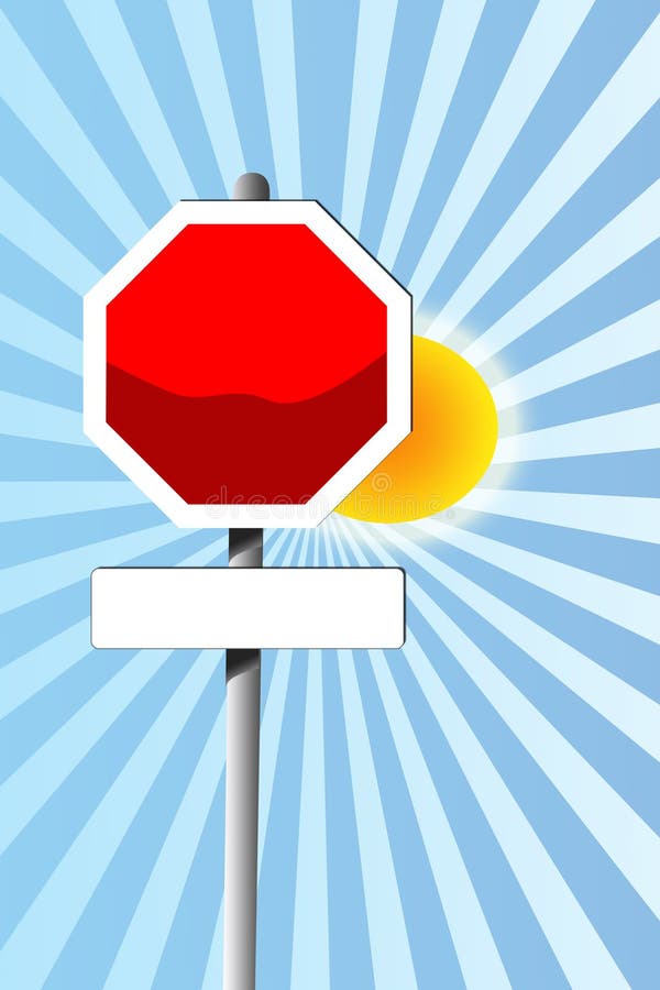 Blank Stop Sign Clipart
