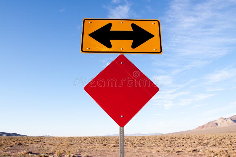 Sign Signs Everywhere a Sign. Stock Image - Image of choice, adult ...