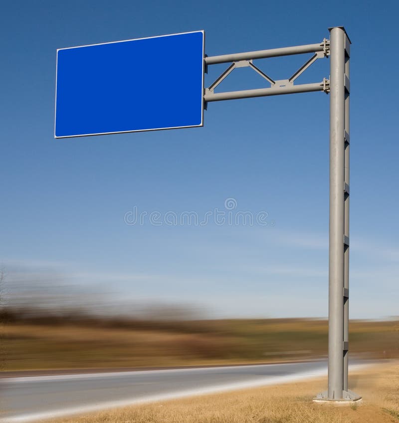 Blank road-sign stock image. Image of sign, landscape - 22411055