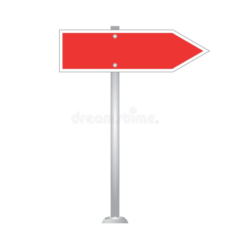 Blank Road Sign Board Vector Stock Vector - Illustration of official ...