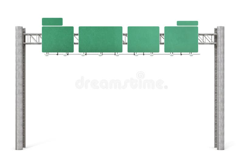 Highway Exit Sign Template