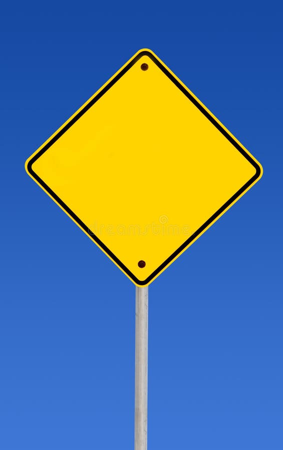 Blank Road Sign (with Path) Stock Photo - Image of black, highway: 5941954