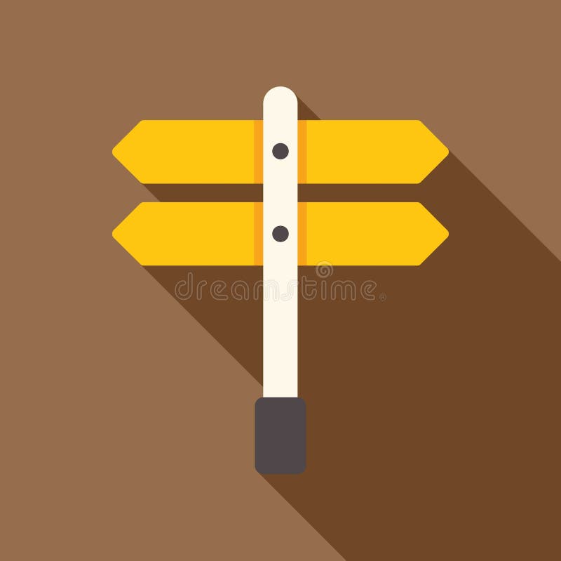 Blank Road Sign Pointing in Opposite Directions with Long Shadow Stock ...