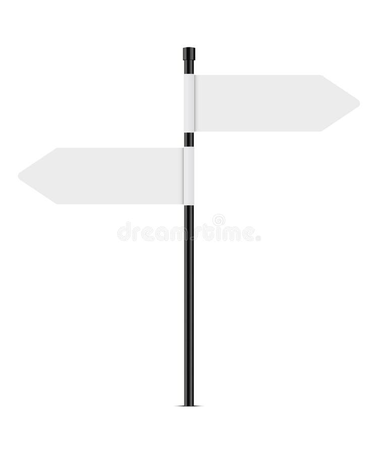 Blank road signpost. stock vector. Illustration of vector - 290026451