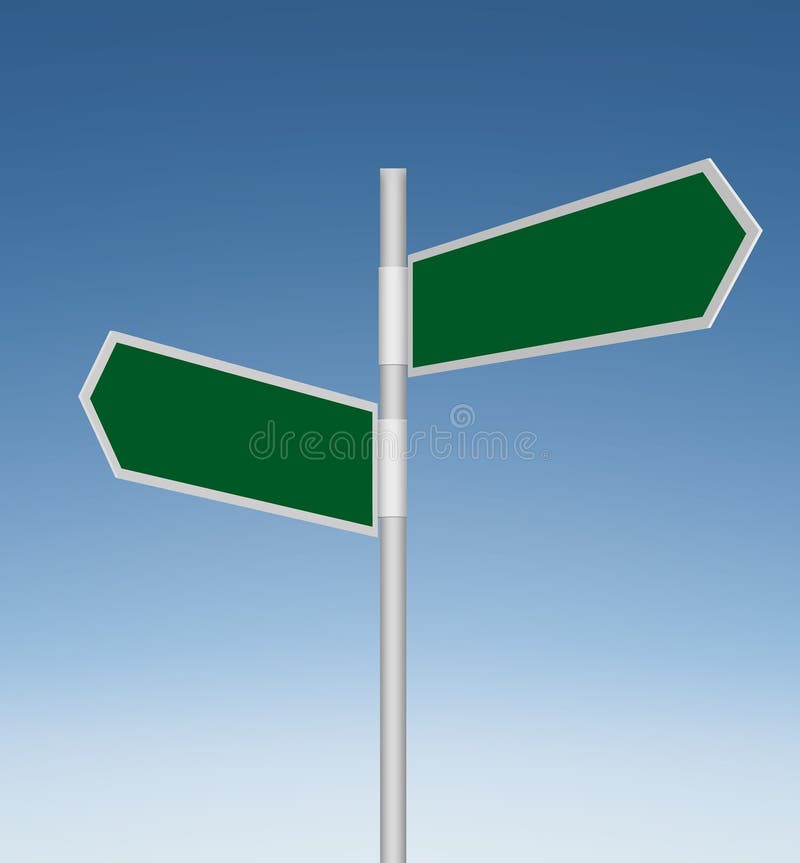 Directional Road Signs Stock Illustrations – 2,772 Directional Road ...