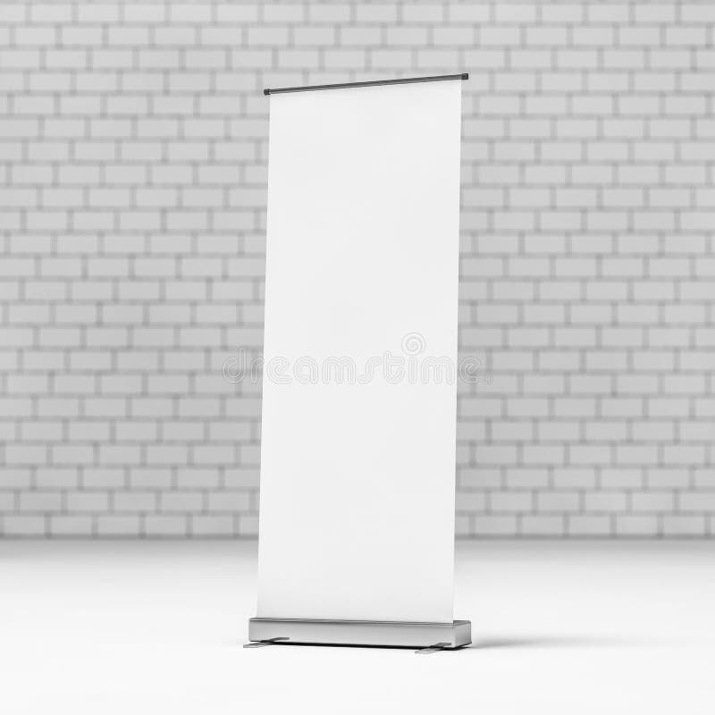 Blank White Roll Up Banner 3d Rendering Stock Illustrations – 514 Blank ...