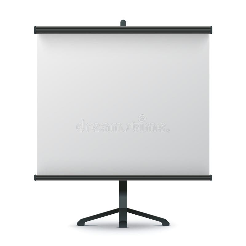 Blank Roll Up Banner Stand. Empty Mock Up for Presentation Stock Vector ...