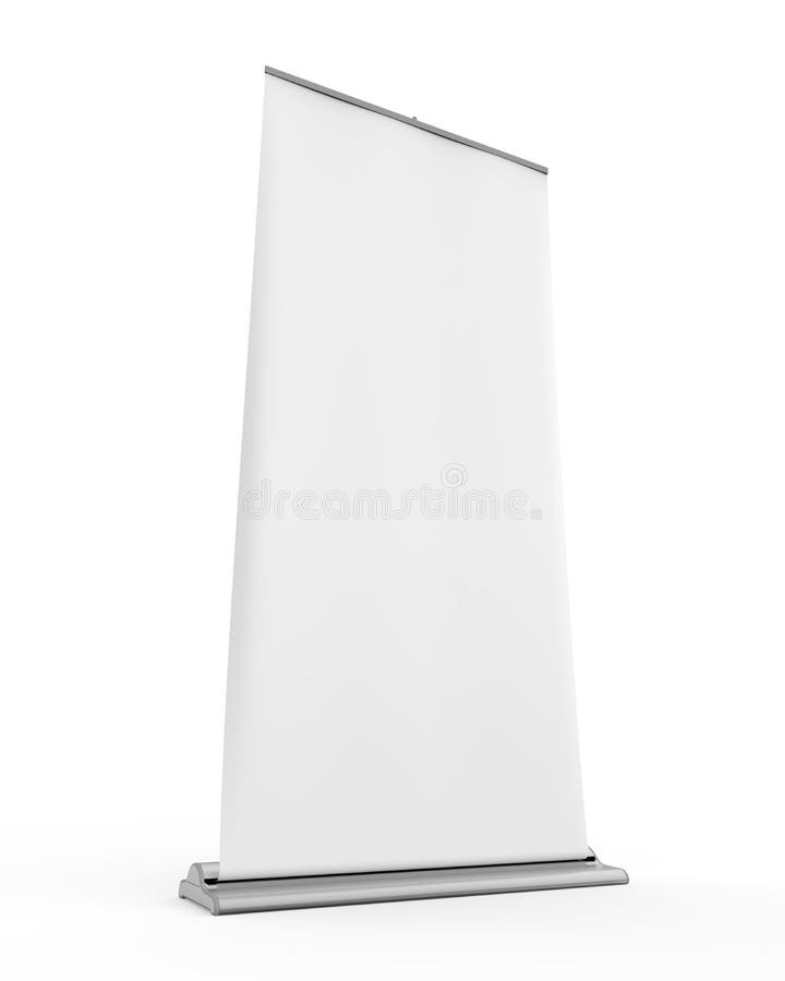 Blank roll up banner stock illustration. Illustration of aluminum ...