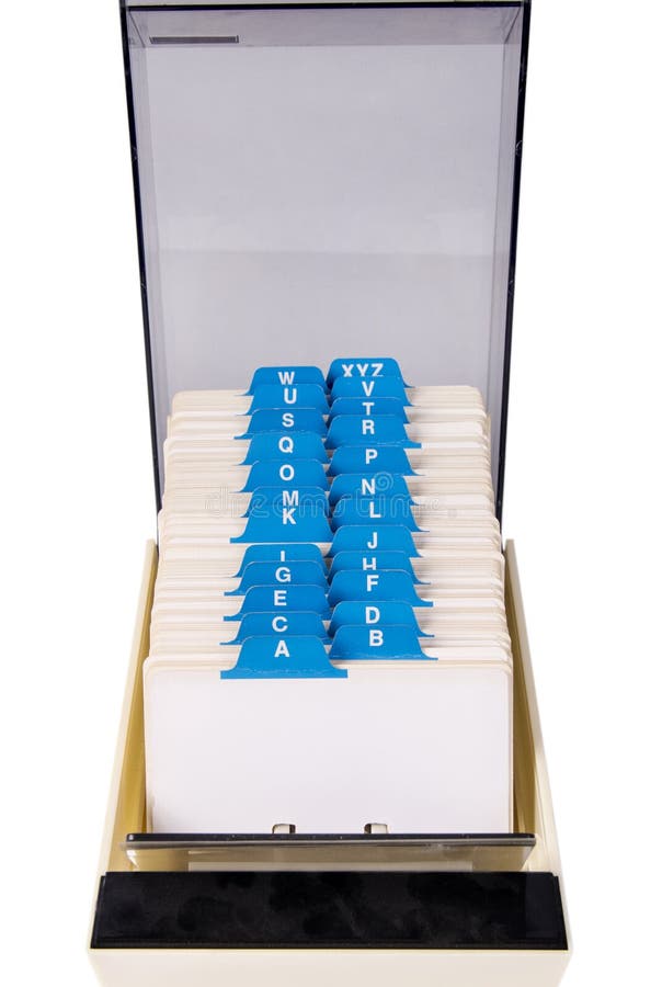 Blank Rolodex Isolated stock image. Image of isolated - 260843199