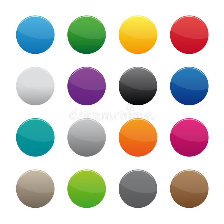 Blank Round Buttons Stock Illustrations – 8,049 Blank Round Buttons ...