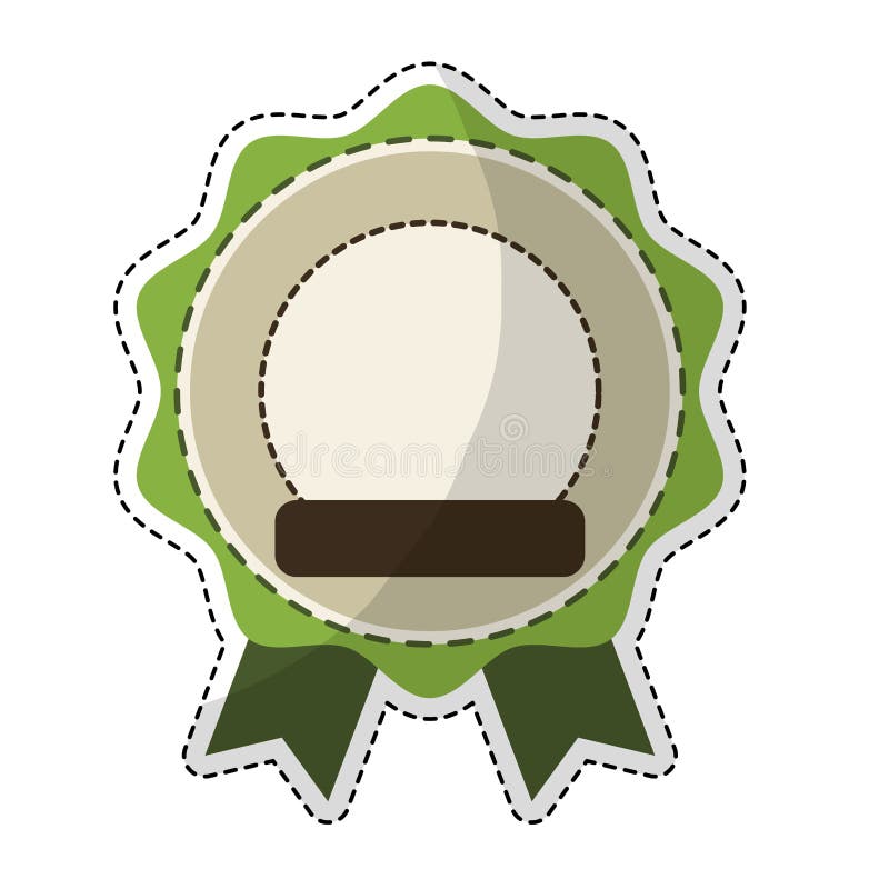 Blank Round Emblem Icon Image Stock Illustration - Illustration of ...