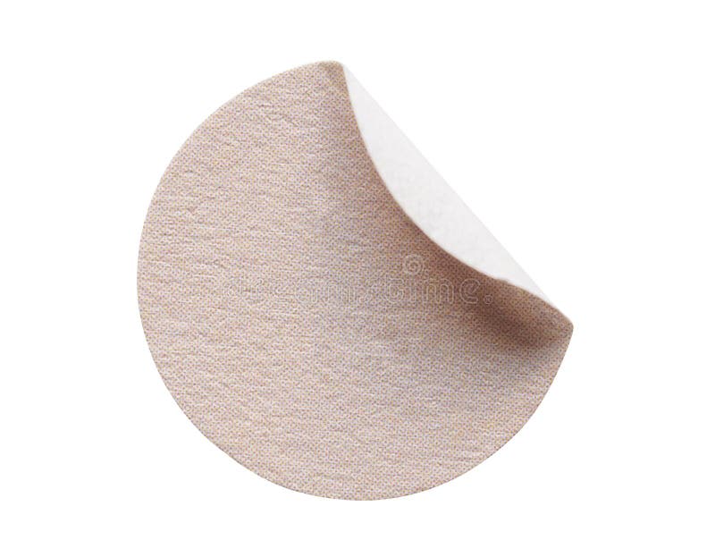 Blank Round Paper Sticker Label Isolated on White Background Stock ...
