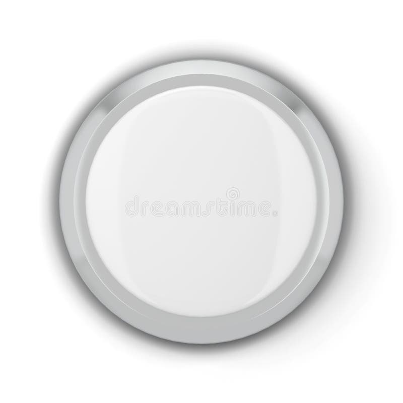Blank round push button stock illustration. Illustration of power ...