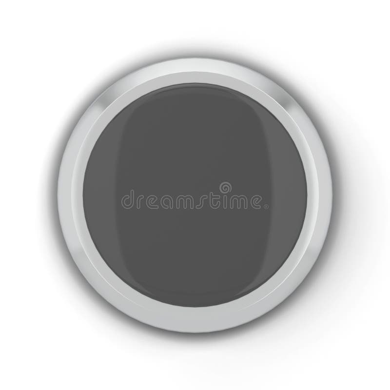 Blank round push button stock illustration. Illustration of circle ...