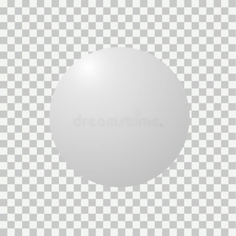 Blank Round Sphere Ball of White. Modern Abstract Vector Sign Stock ...